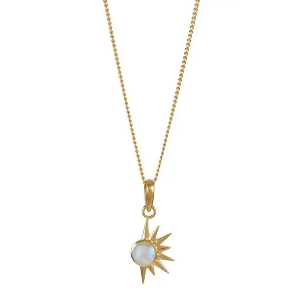 CHARLOTTE'S WEB JEWELLERY Total Eclipse Necklace Moonstone - Gold