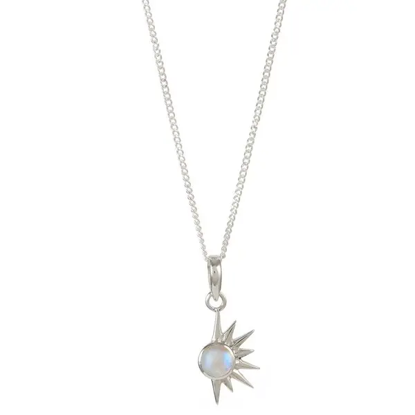 CHARLOTTE'S WEB JEWELLERY Total Eclipse Necklace Moonstone - Silver