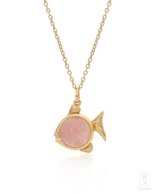 THE JEWELZ Pink / Silver / Yellow Blush Current' Natural Rose Quartz - Pink/silver/yellow