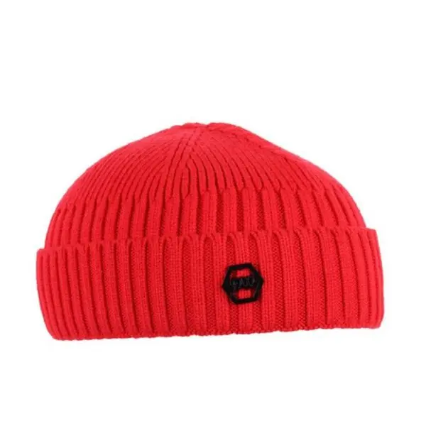 DAVID WEJ Wickliffe Wool Beanie - Red