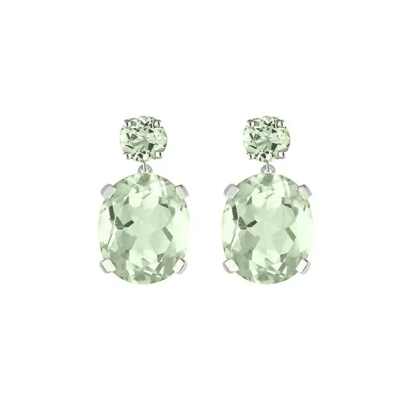 AUGUSTINE JEWELS Amethyst Drop Earrings - Green