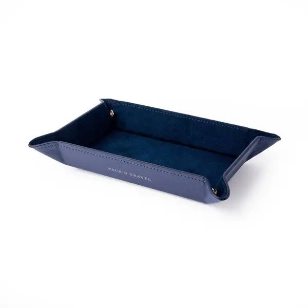 PACK'N TRAVEL Leather Tray Dark