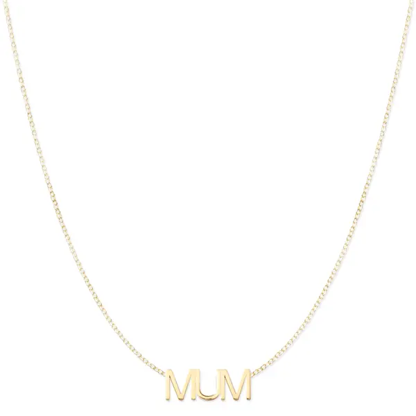 Maya Brenner Designs Mum Necklace Yellow - Gold
