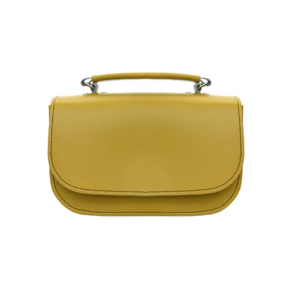ZATCHELS Aura Handmade Leather Clutch Bag Ochre - Yellow