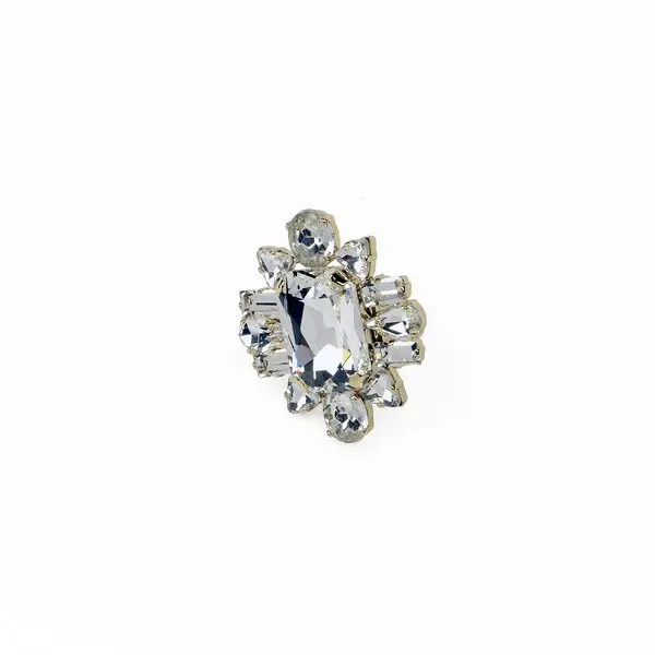 ADDICTED2 Neutrals Ring Dei Dei With Crystals - Gold