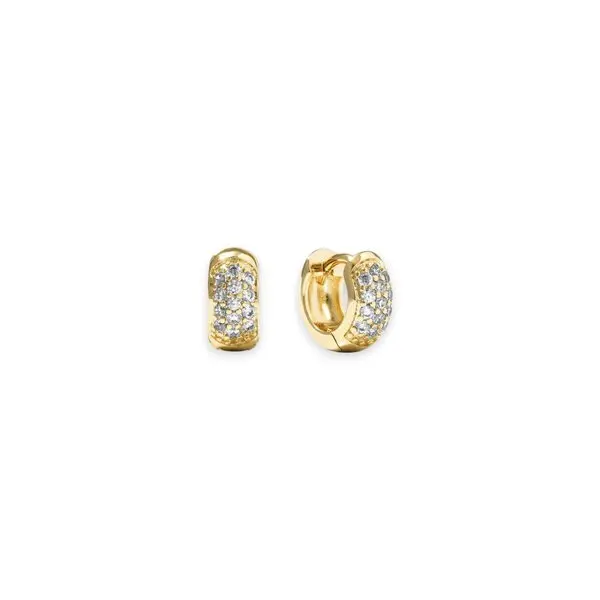 ALEXIE OF ATHENS Astra Pave Cartilage Huggie - Gold