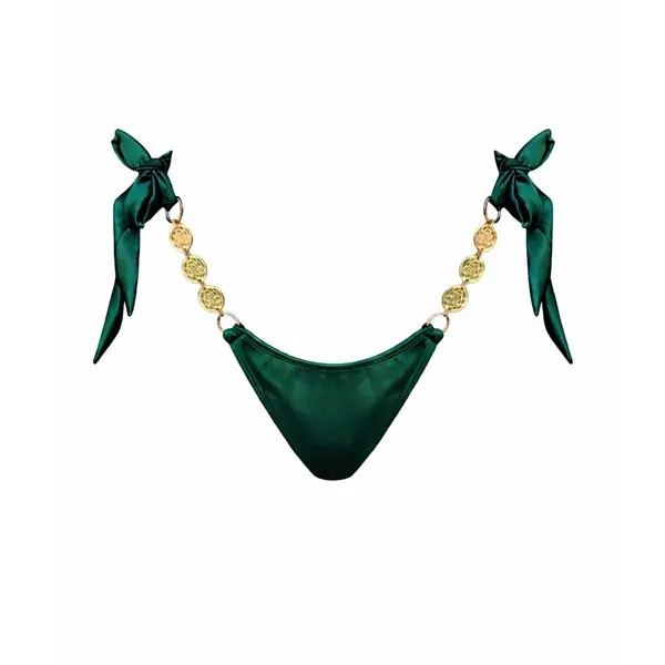 IVY SWIMWEAR Eden In Emerald Bikini Bottoms - Green