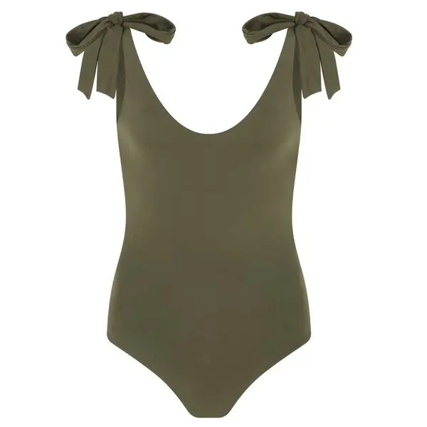 SOLPARDUS Thea Forest Bamboo Onepiece Swimsuit - Green