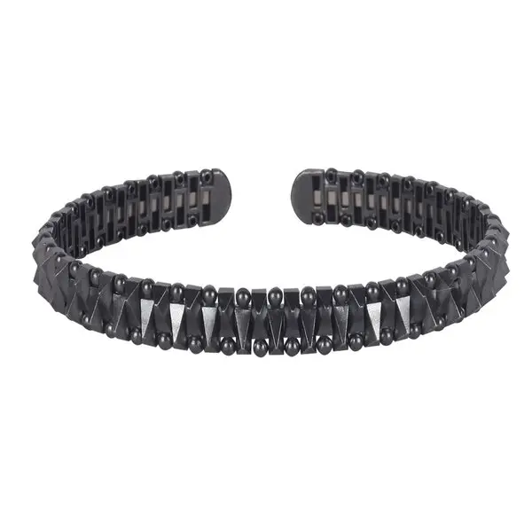 DIME TRIBE Black Sterling Rocky Mountain Bracelet - Silver