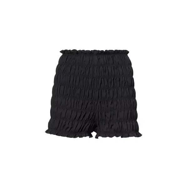 AMY LYNN Danica Shirred Shorts - Black