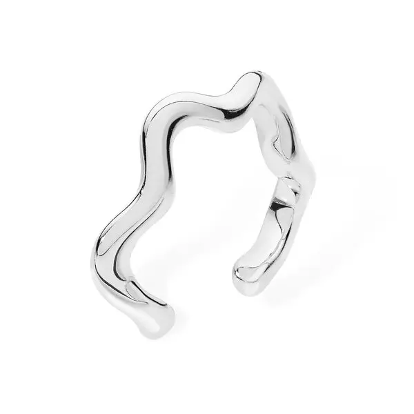 LUCY QUARTERMAINE Solid Sterling Splash Ear Cuff