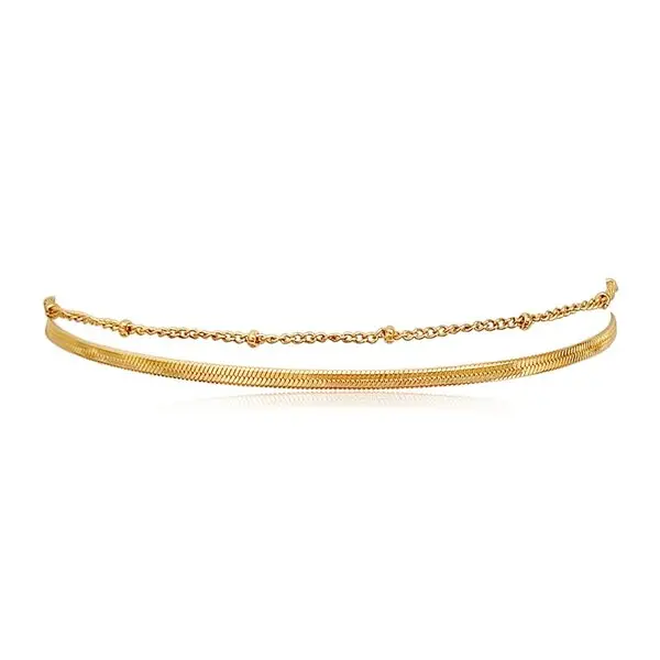MICKEY'S GIRL Double Layer Waterproof Anklets - Gold