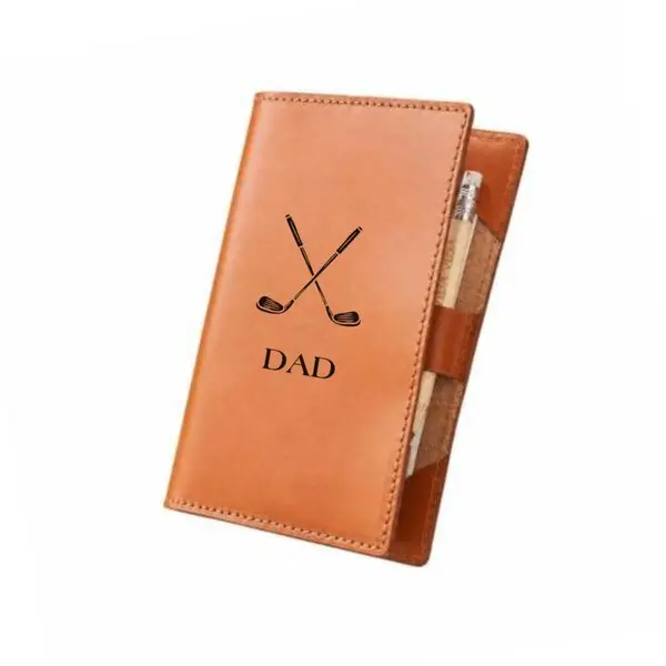 VIDA VIDA Dad Leather Score Card Holder Tan - Brown