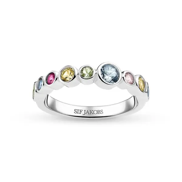 SIF JAKOBS JEWELLERY Ring Sardinien Multicolour - Silver