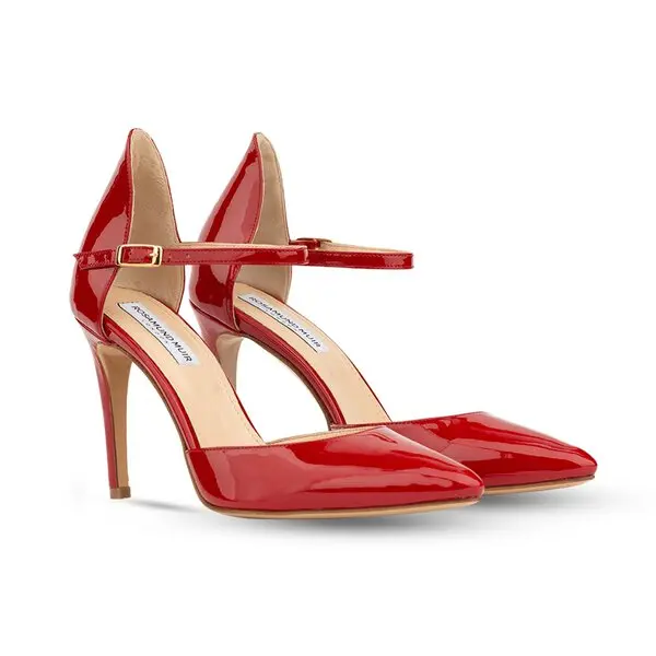 ROSAMUND MUIR LONDON Lumina Patent Heels - Red