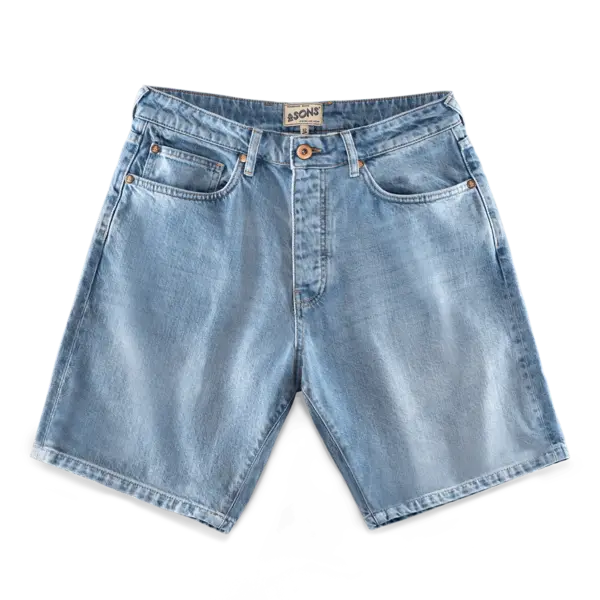 &SONS TRADING CO Laguna Denim Shorts - Blue