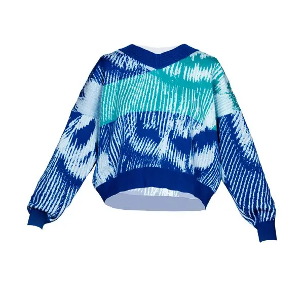 ESSIEN & EMRE Aves Merino Wool Colour Block Jumper