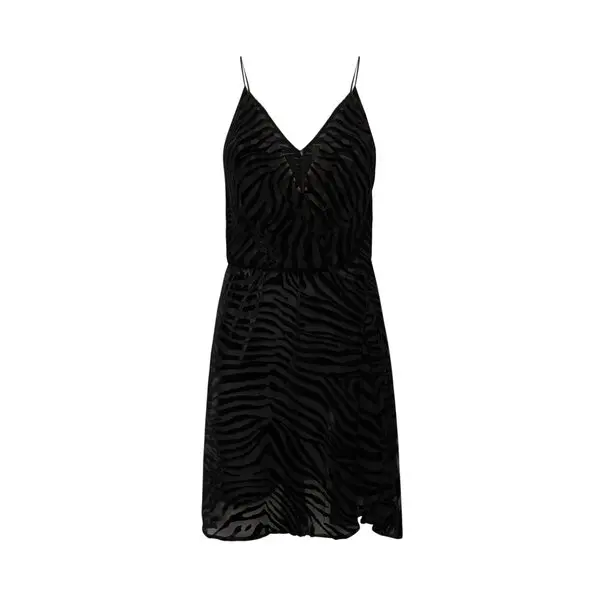 SVETA MILANO Nancy Short Devoré-velvet Dress - Black