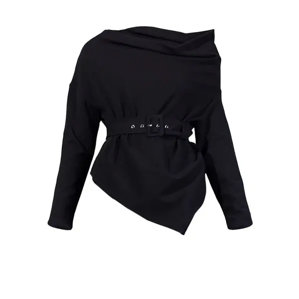 MEEM LABEL Theo Long Sleeved Top - Black