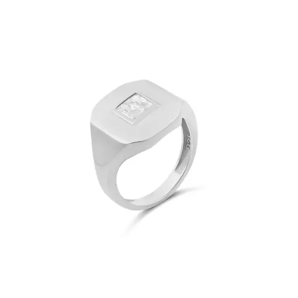 SHYMI Chunky Statet Ring - Silver
