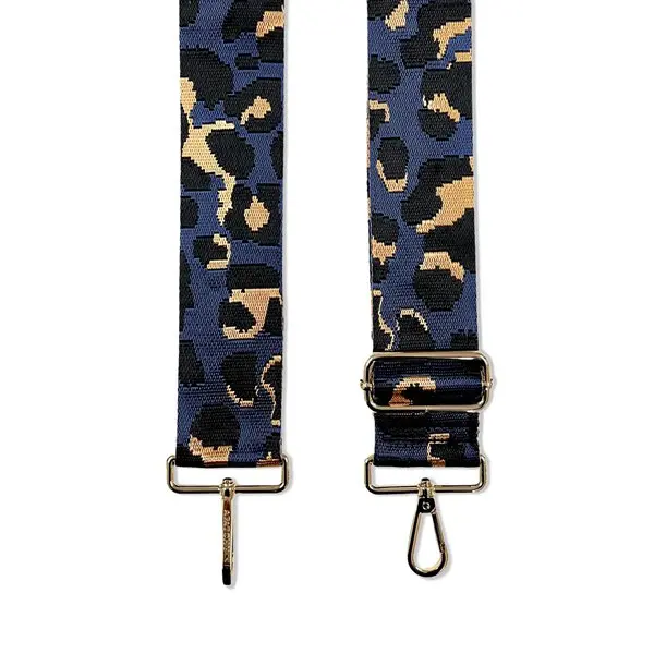 APATCHY LONDON Navy Leopard Strap - Blue