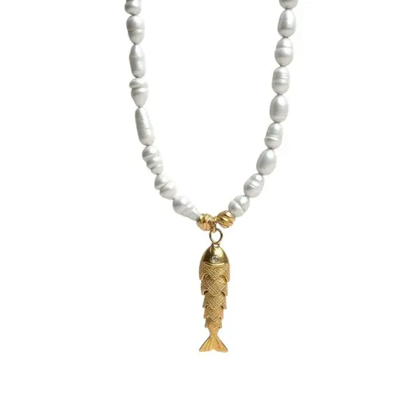 LA PLUIE JEWELLERY Luce Di Pesce Necklace - Gold