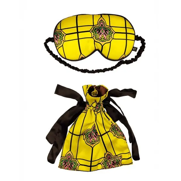 EMMA WALLACE Chaa Eye Mask - Yellow