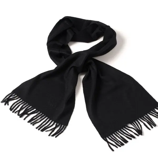 BEL CASHMERE Cashmere Scarf With Fringes - Black