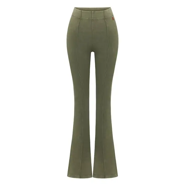 PCFG Acid Washed Flare Sweatpant Covert - Green