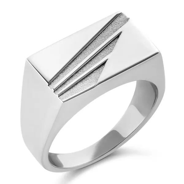 HEIR LONDON Handcrafted Chunky Ring Spectre - Silver
