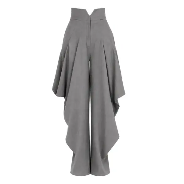 JULIA ALLERT High-waist Barrel Trousers - Grey