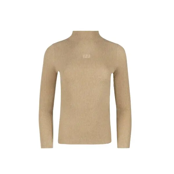 LOU&UP (FORMERLY LOUP CLOTHING) Emblem Tan Turtleneck - Brown