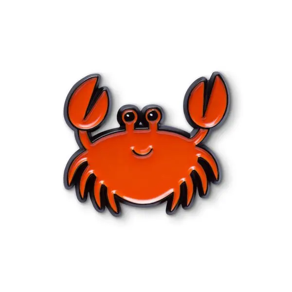 MAKE HEADS TURN Enamel Pin Happy Crab - Red