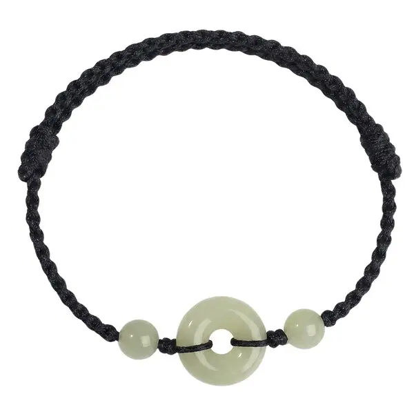 SEREE Baby Collection Peace Buckle Woven Baby Bracelet Anklet - Black