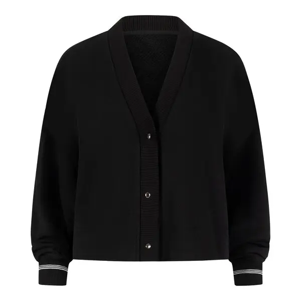 CLOTHES BY LOCKER ROOM Snap-button Jacket - Black