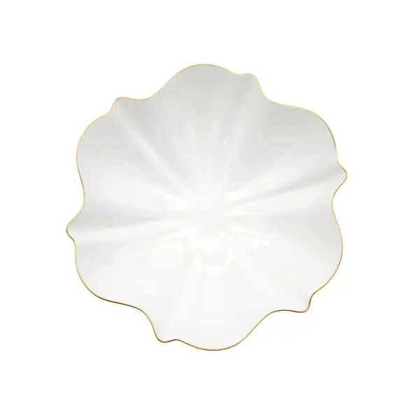 Twig New York Amelie Brushed Gold Serving Bowl - Yellow