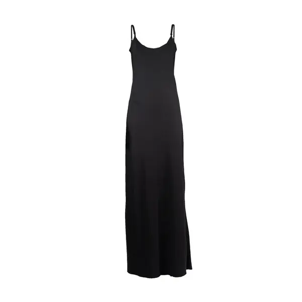 UNA BERZINA Maxi Second Skin Slip Dress - Black