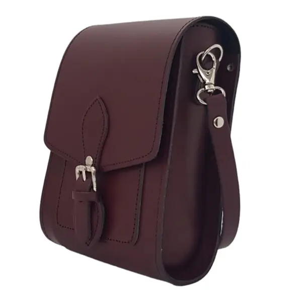 ZATCHELS Handmade Leather Festival Phone Bag Marsala - Red