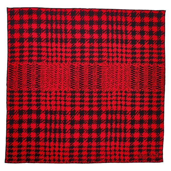 RICHARD ALLAN LONDON Black / Red Red Scot Silk Neckerchief - Black/red