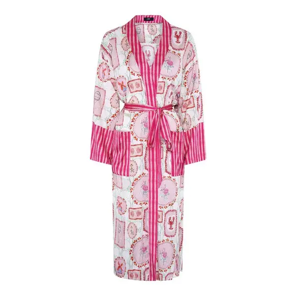 JESSICA RUSSELL FLINT Long Robe The Hamptons - Pink