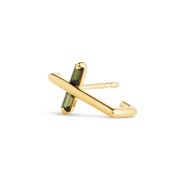 KASUN LONDON Angel Kiss Earring October Tourmaline Vermeil - Gold