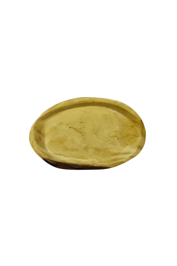 Botanical Boys Handmade Wooden Bowl Two Four One Ten - Brown
