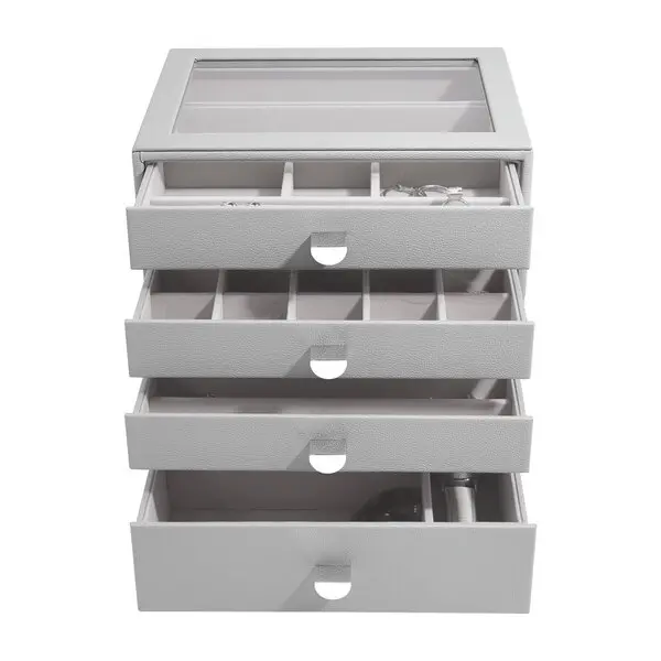 STACKERS Classic Jewelry Box Pebble Set Of Four Drawers - Grey