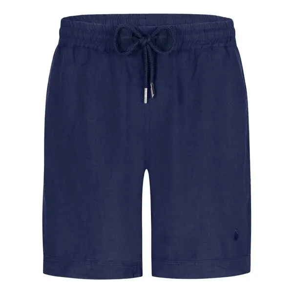 MAISON TANGERINE Deep Linen Shorts For - Blue