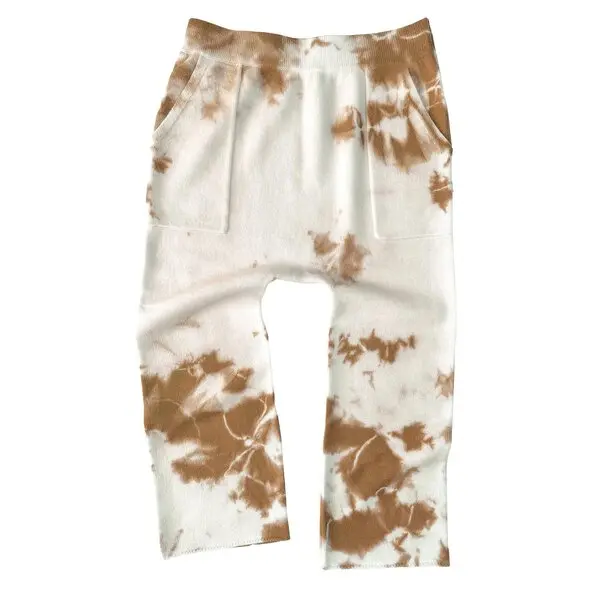 ZENZEE Cashmere Jogger Pants Copper Tie Dye - Gold