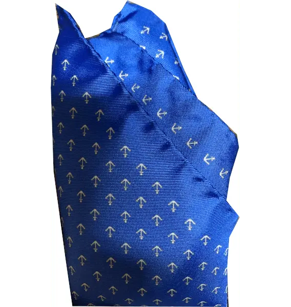 LAZYJACK PRESS The Anchorman Pocket Square - Blue