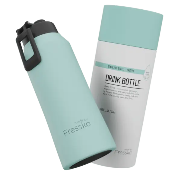 Fressko Core 1l/34oz Drink Bottle Breezy - Blue
