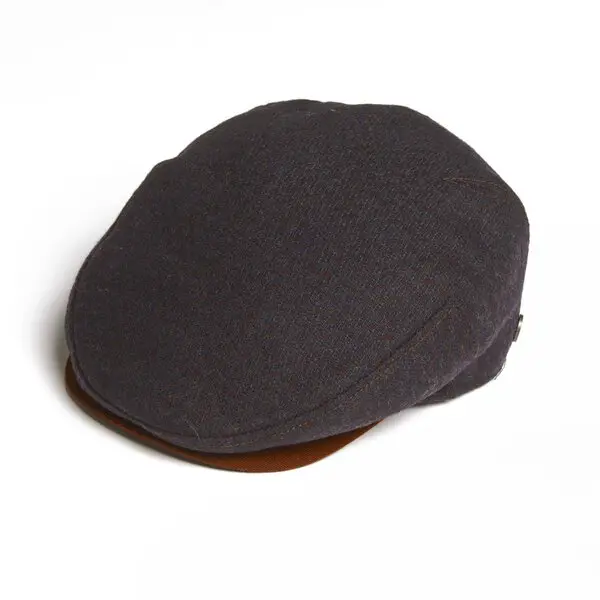 DASMARCA HATS Tailor Ukranian Tweed Wool Cap For - Black