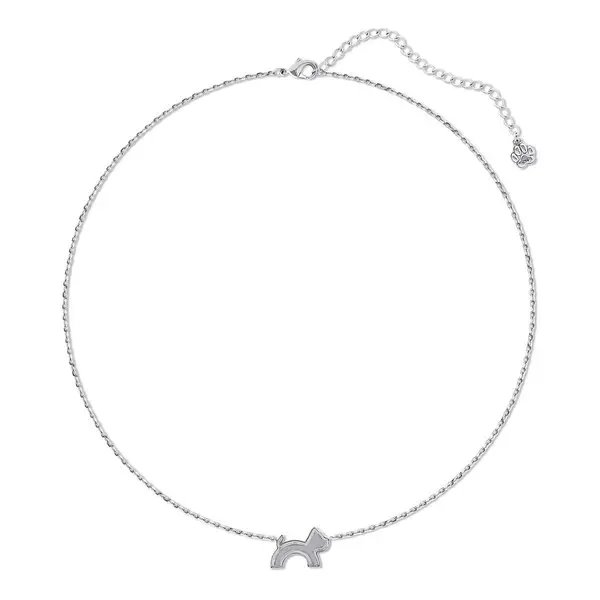 CLOUD HAVEN Dainty Logo Pendant Necklace - Silver