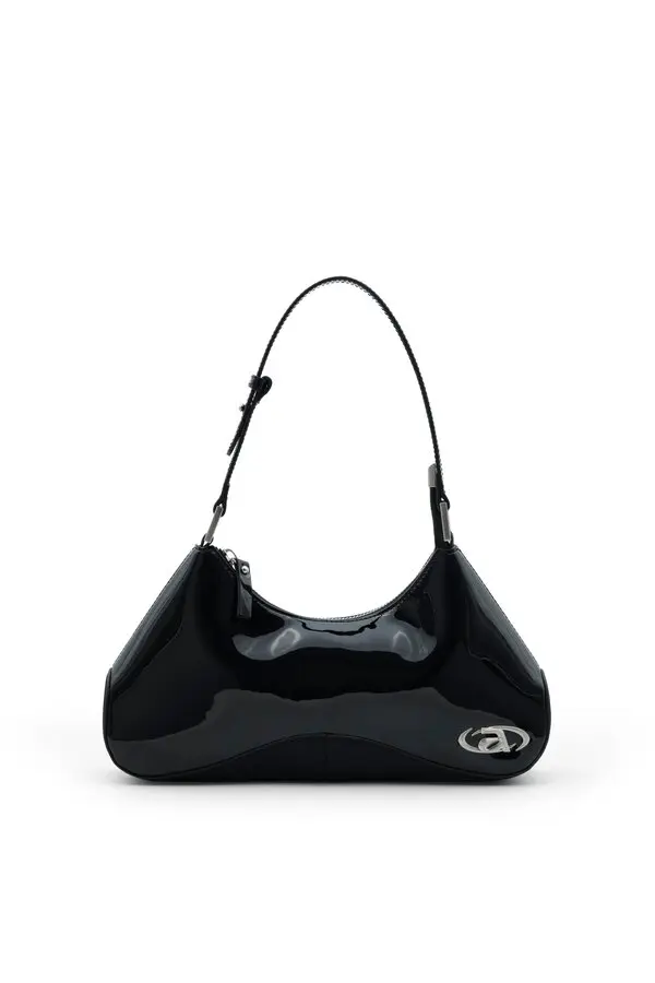 A BY ANYAH Ada Liquid Onyx Shoulder Bag